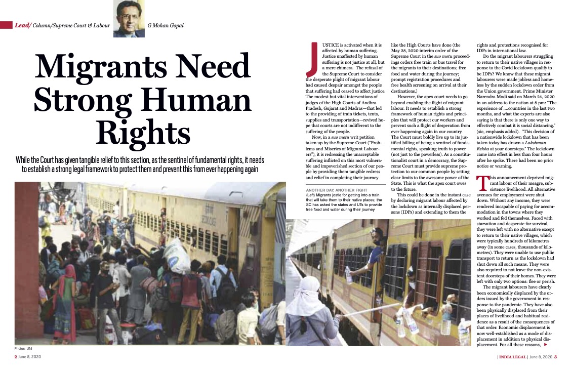 Law – Prof. G. Mohan Gopal